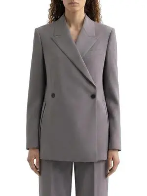 JIL SANDER Wool Blazer - Grey
