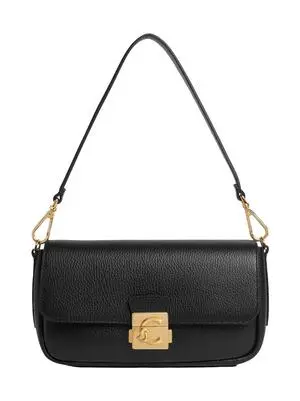COCCINELLE Shoulder Bag With Gold Tone Clasp - Black