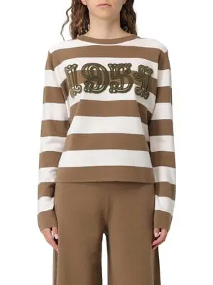 Max Mara Striped Pullover With Applique Detailing - Hazel