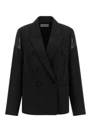 ARMARIUM Tailored Double Breasted Blazer - Black