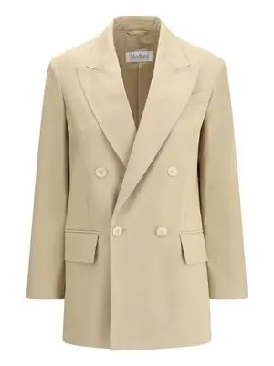 Max Mara Double Breasted Blazer - Sand