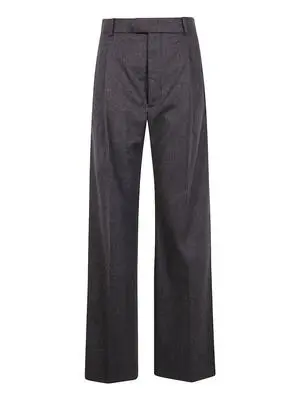 Carven Tailored Wide Leg Trousers - Grey