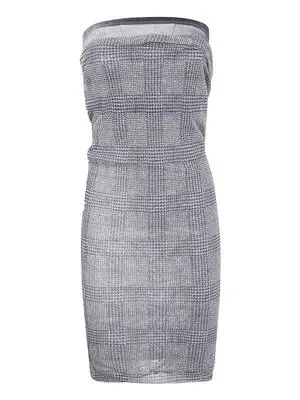 JEAN PAUL GAULTIER Plaid Midi Skirt - Grey