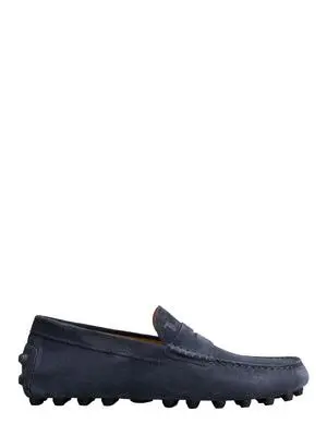 TOD'S Suede Driver Loafers - Blue