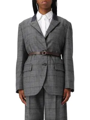 Brunello Cucinelli Plaid Tailored Jacket - Blue