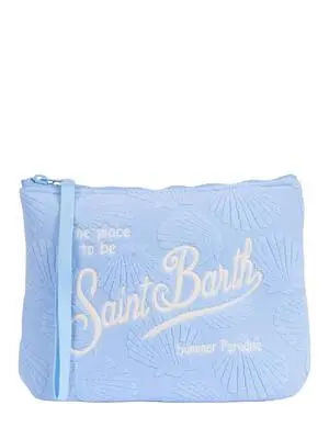 MC2 SAINT BARTH Mc2 Saint Barth Aline Chenille And Cotton Terry Pochette Fa01