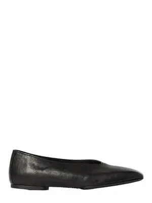 Rick Owens Leather Ballerina Flats - Black