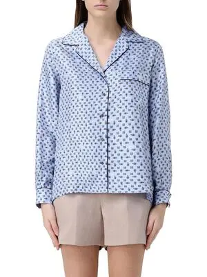 Max Mara Printed Shirt - Gnawed Blue