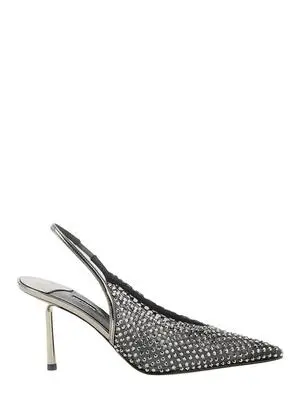 LE SILLA Gilda Rhinestone Embellished Slingback Pumps - Grey