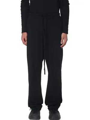 THOM KROM Cotton Drawstring Wide-leg Trousers - Black