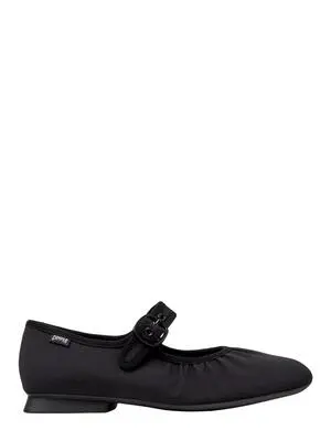 Camper Casi Myra Mary Jane Ballet Flats In Recycled Pet - Black