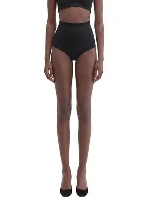 MARGHERITA MACCAPANI Stretch Jersey Culotte Shorts - Black