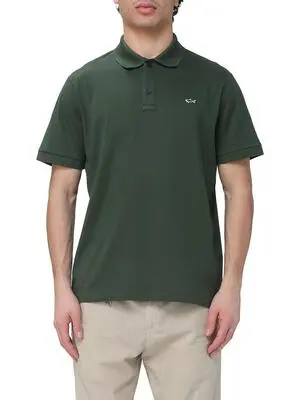 Paul & Shark Cotton Polo Shirt With Mini Logo Green