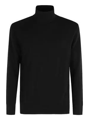 Eleventy High Neck Pullover - Black