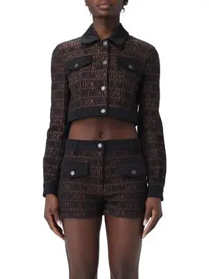 Moschino Cropped Jacket - Brown