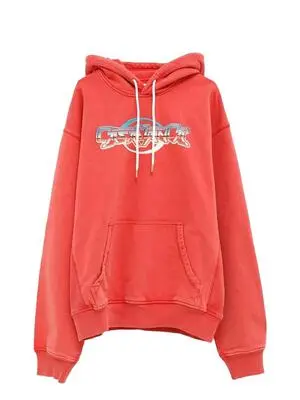 Casablanca Graphic Print Hoodie - Red