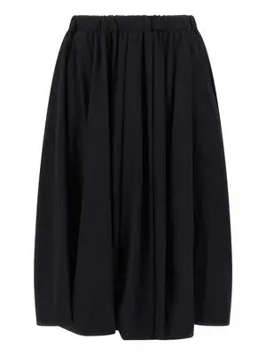 Comme Des Garçons Gathered Skirt - Black