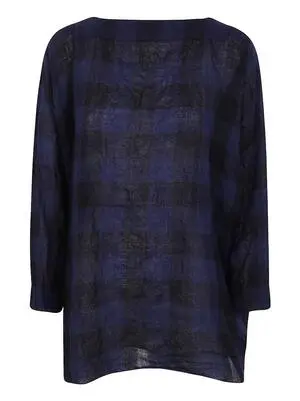 DANIELA GREGIS Plaid Top - Blue