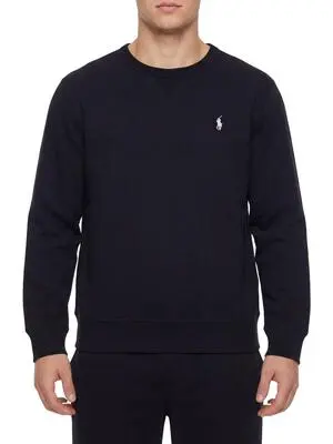 Polo Ralph Lauren Polo Ralph Lauren Cotton Blend Crewneck Sweatshirt With Embroidered Logo Black