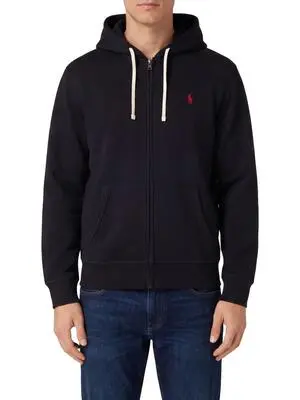Polo Ralph Lauren Polo Ralph Lauren Zip-Up Hoodie With Embroidered Logo Black