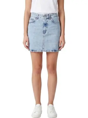 DONDUP Pencil Mini Skirt - Blue
