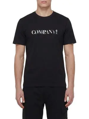 C.P. COMPANY Cotton T-shirt With Logo - Black