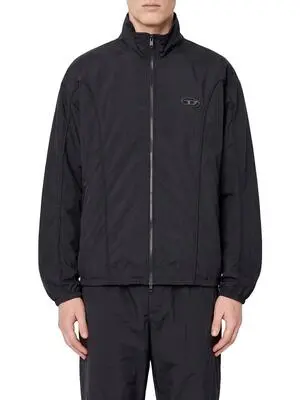 DIESEL® Zip-up Track Jacket - Black