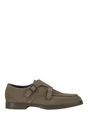 DOUCAL'S Monk Strap Shoes - Coffee