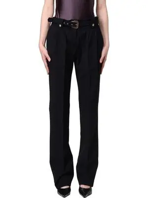 Versace Tailored Belted Trousers - Black