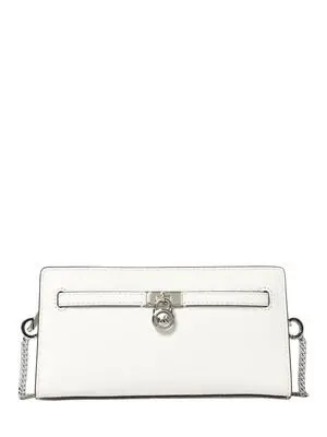 Michael Kors Hamilton Moderne Bag In Grained Leather - White