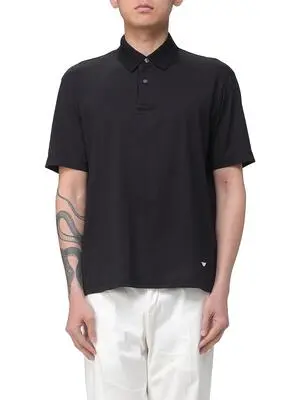 Emporio Armani Cotton Polo Shirt - Black