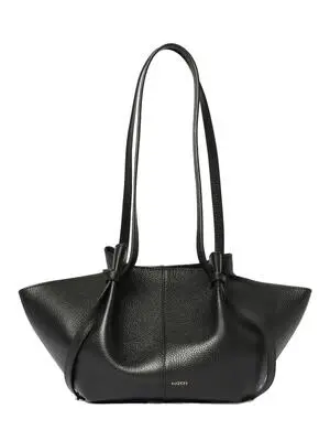 Yuzefi Mochi Leather Shoulder Bag - Black