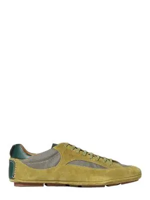 Paul Smith Suede And Mesh Low Top Sneakers - Lime