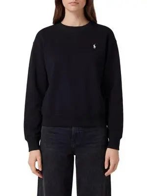 Polo Ralph Lauren Embroidered Logo Sweatshirt - Black