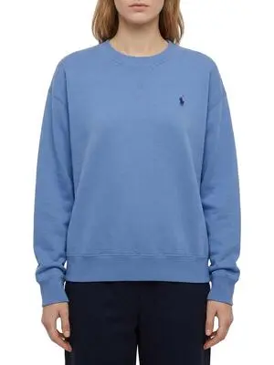 Polo Ralph Lauren Polo Ralph Lauren Embroidered Logo Crewneck Sweatshirt Blue