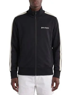 Palm Angels Acetate Zip Sweatshirt - Black