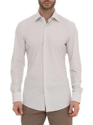 BOSS Stretch Jersey Casual Shirt - Beige