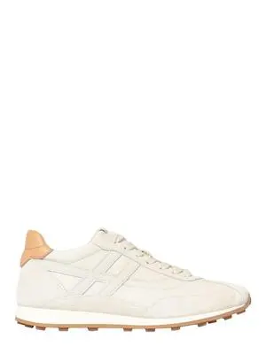 Hogan Athletic Leather Sneakers - Ivory