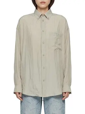 Balenciaga Relaxed Fit Button-down Shirt - Nude