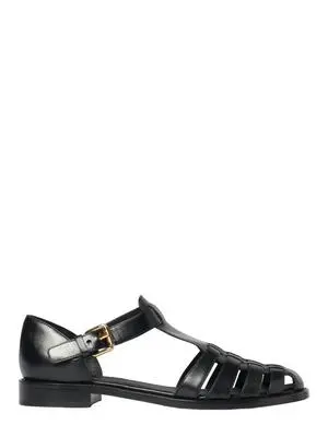 Church's Kelsey Perforated Leather Sandals - Black