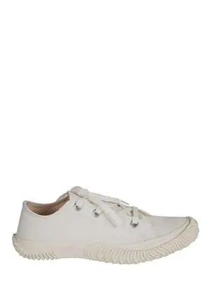 Yohji Yamamoto Cotton Canvas Lace-up Sneakers - White