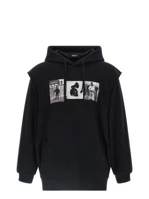 Undercover Graphic Print Hoodie - Black