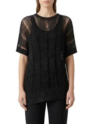 Yohji Yamamoto Long Asymmetrical Sweater - Black
