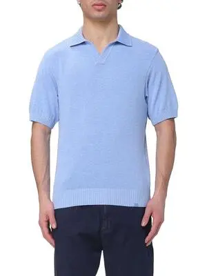 Paul & Shark Cotton Knit Polo Shirt - Gnawed Blue