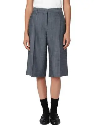 JIL SANDER Tailored Pleated Shorts - Grey