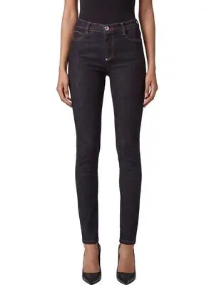 Philipp Plein High-waisted Skinny Stretch Jeans - Denim
