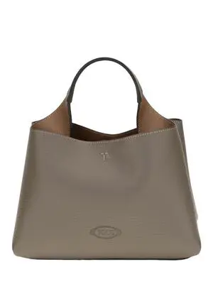 TOD'S Satchel Handbag - Mud