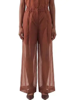 Brunello Cucinelli Wide-leg Trousers - Red