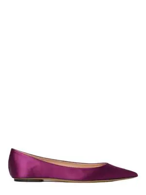 Alberta Ferretti Satin Ballerina Flats - Multicolor