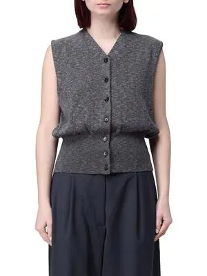 CORDERA Cotton Knit Vest - Grey